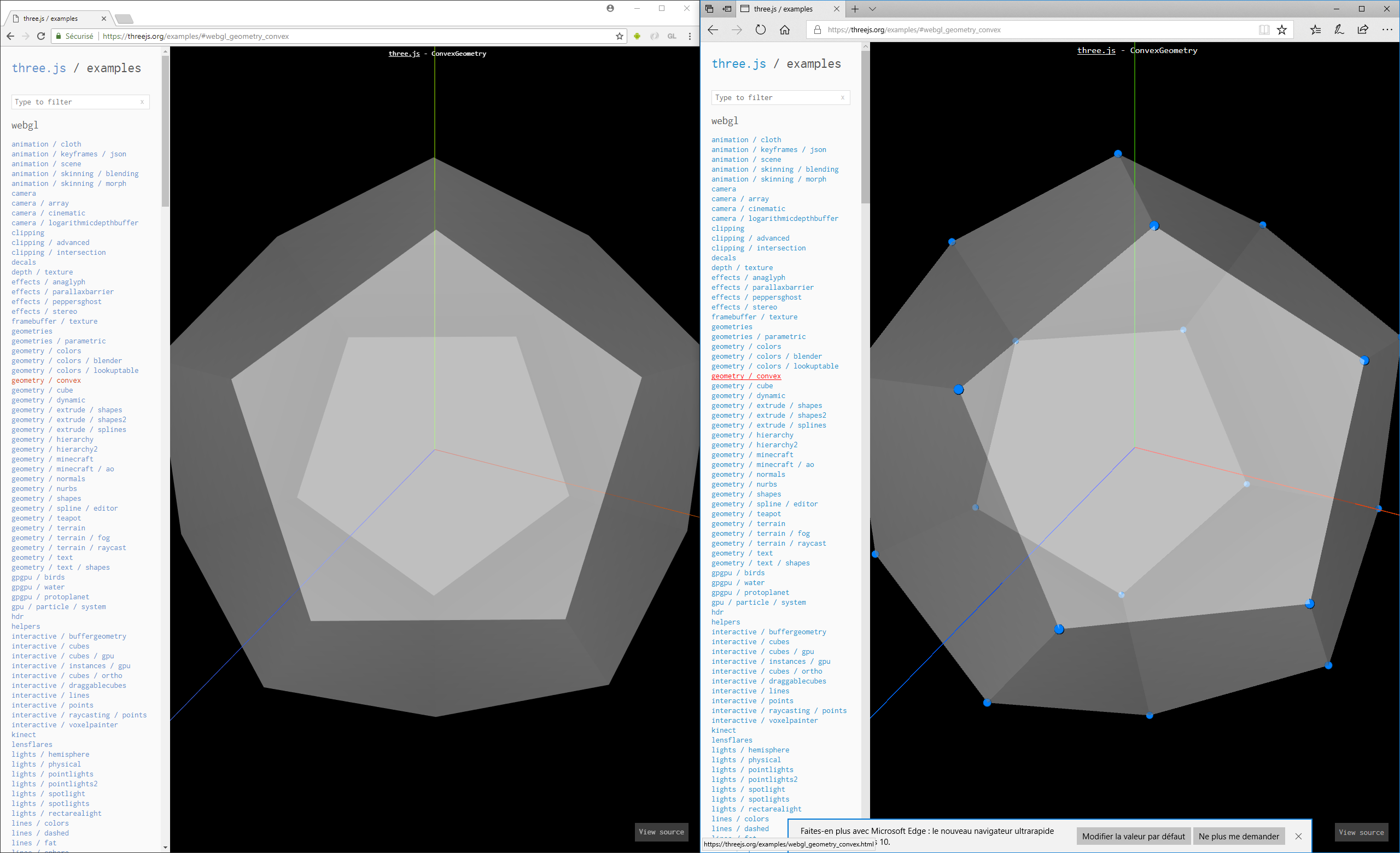 Envmap example : Different rendering depending on the browser · Issue ...