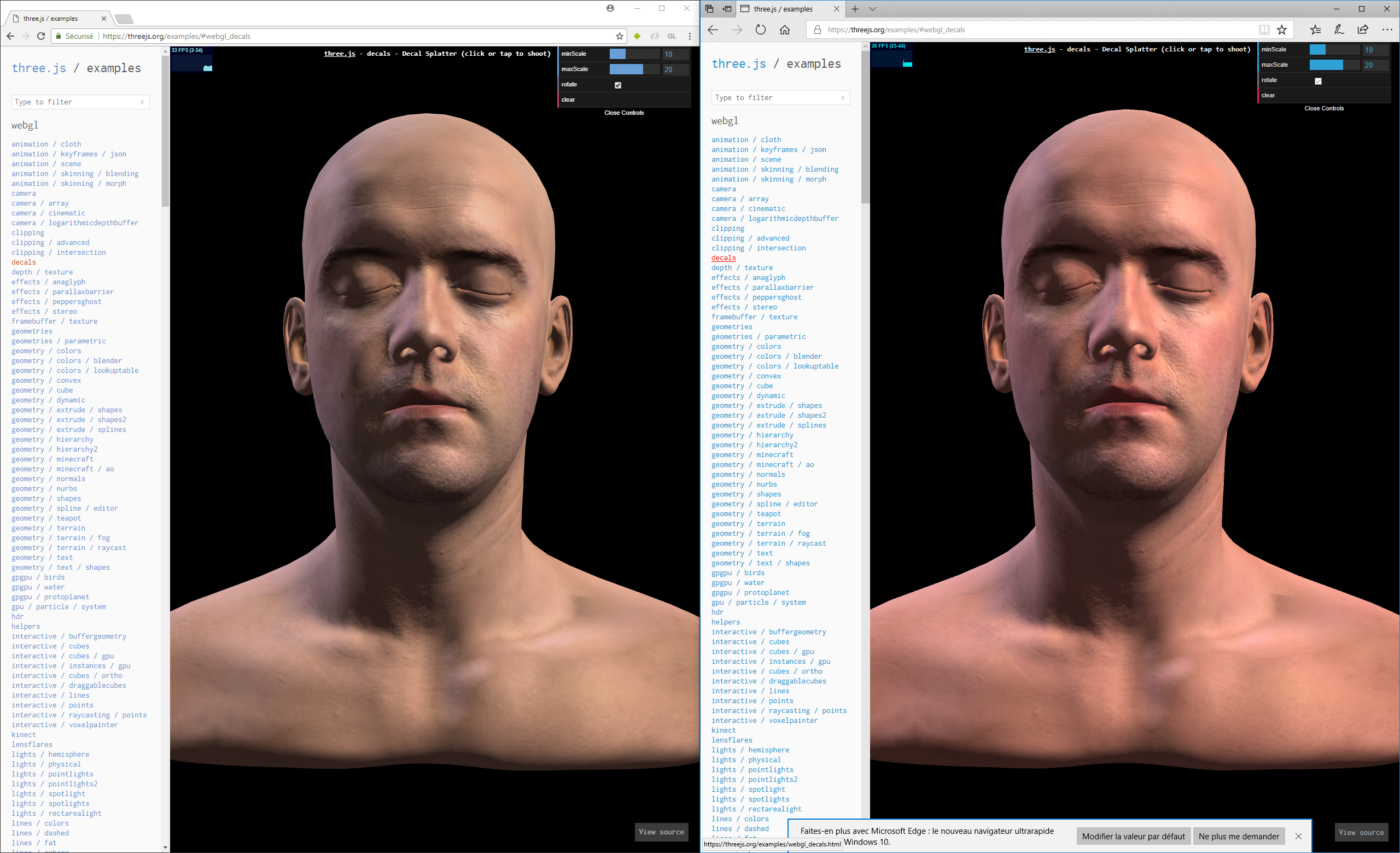 Envmap example : Different rendering depending on the browser · Issue ...