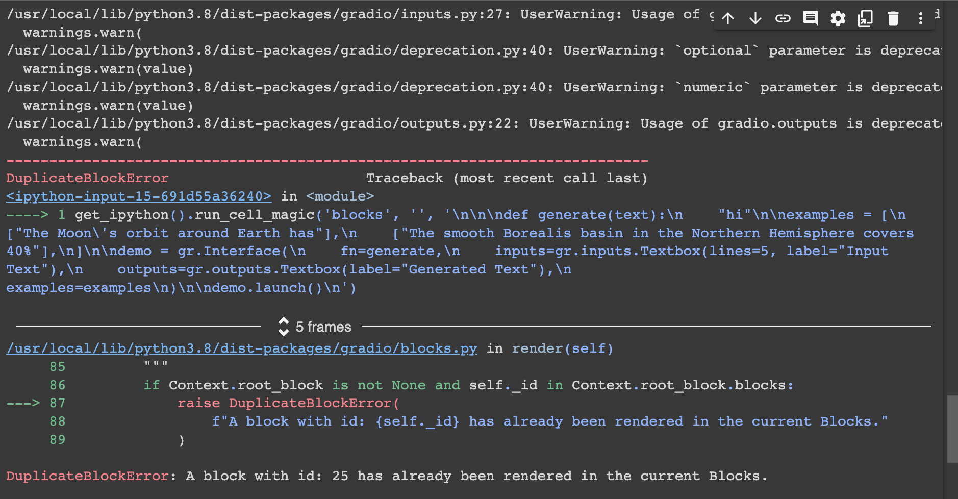 %%blocks cell magic doesn't work · Issue #3035 · gradio-app/gradio · GitHub