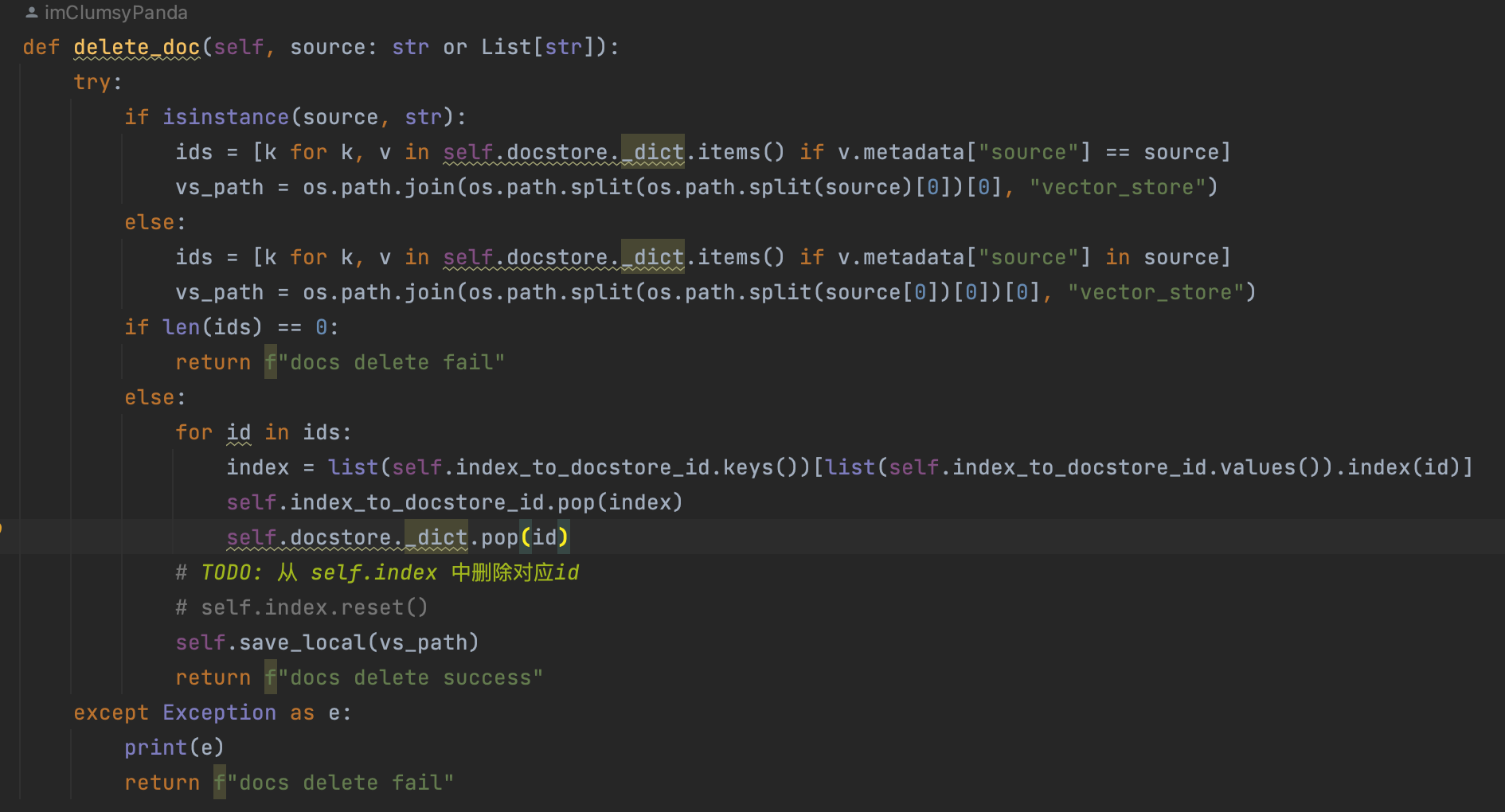 [BUG] 目前的FAISS删除方法会有BUG / BUG in FAISS delete file method · Issue #782 · chatchat-space ...