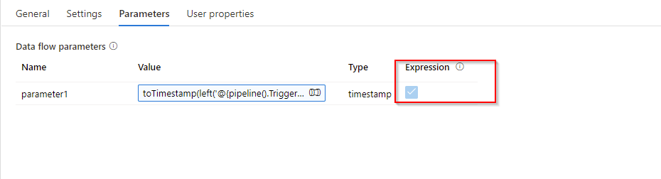 Parameterizing Mapping data flows-Passing in Timestamp · Issue #79325 ...