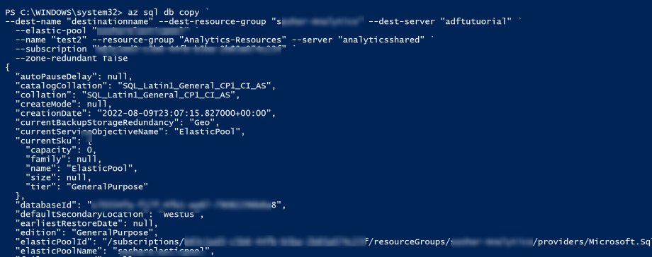 Invalid Status Accepted When Using The `az Sql Db Copy` Command · Issue 23472 · Azureazure 7615