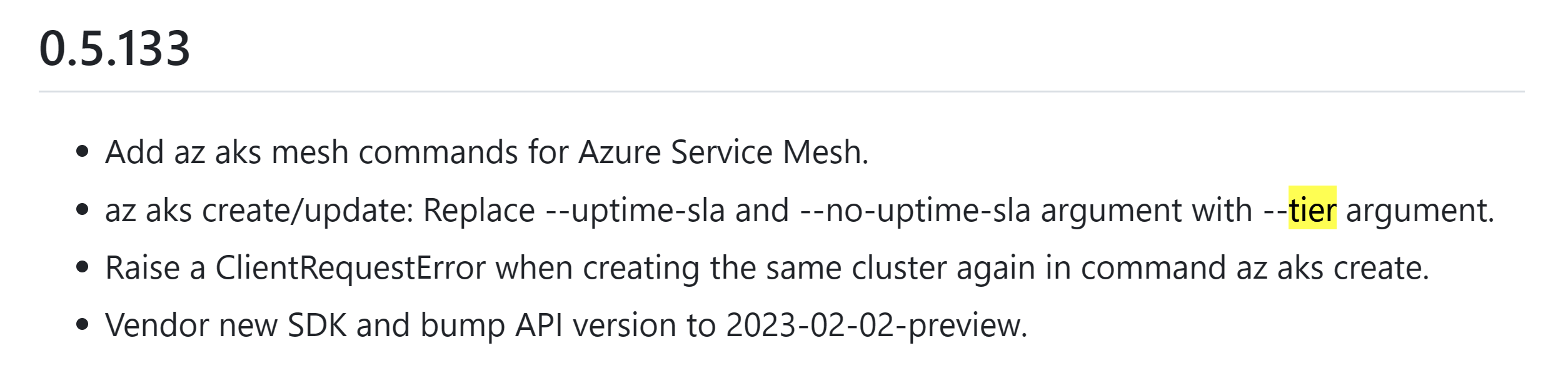 [AKS] Uptime SLA: unrecognized arguments: --tier standard with az aks create/update · Issue ...