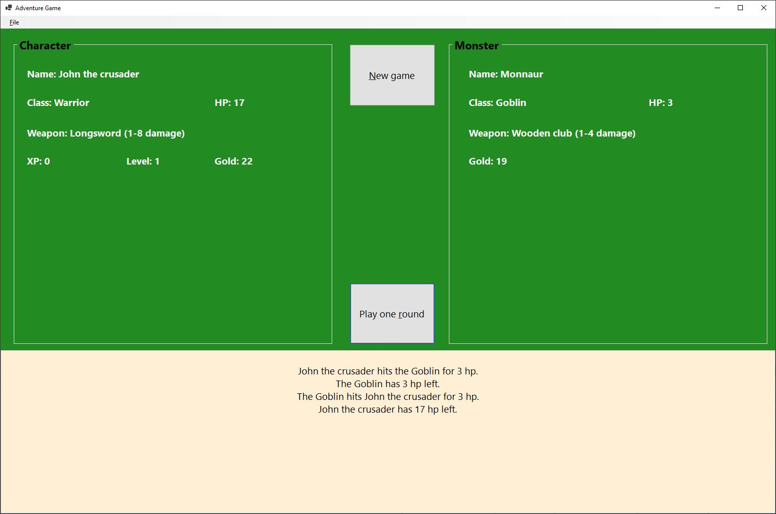 GitHub - xnafan/AdventureGame: An example of how to cleanly separate functionality from UI, by ...