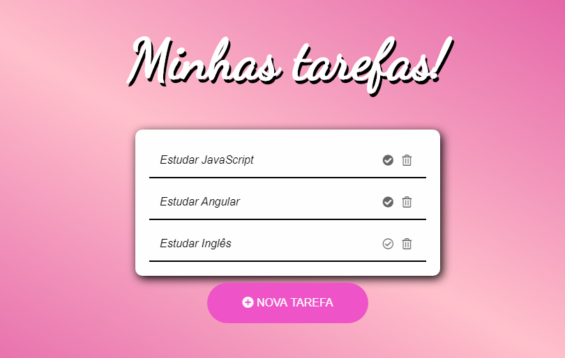 Github Cintia Valentelista De Tarefas Aplicação Web Desenvolvida Em Angular 