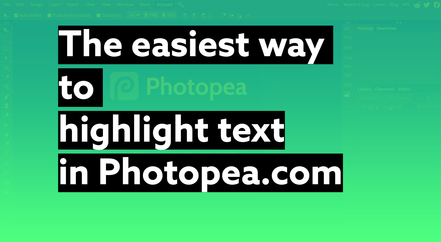 Text Highlight Option Or Tool Issue 3027 Photopea photopea GitHub