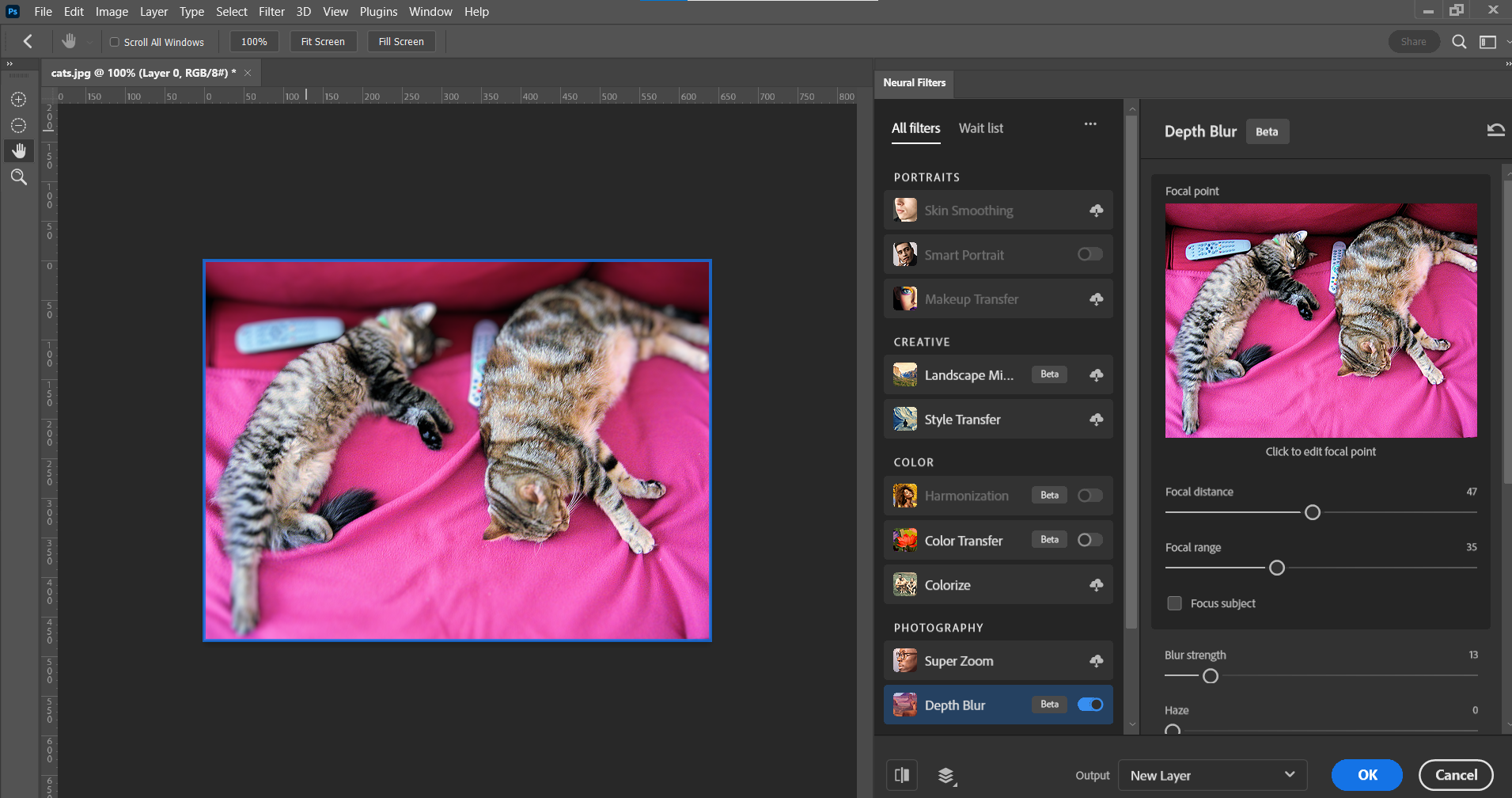 [Feature request] - Lens Blur filter with an option to get depth map ...