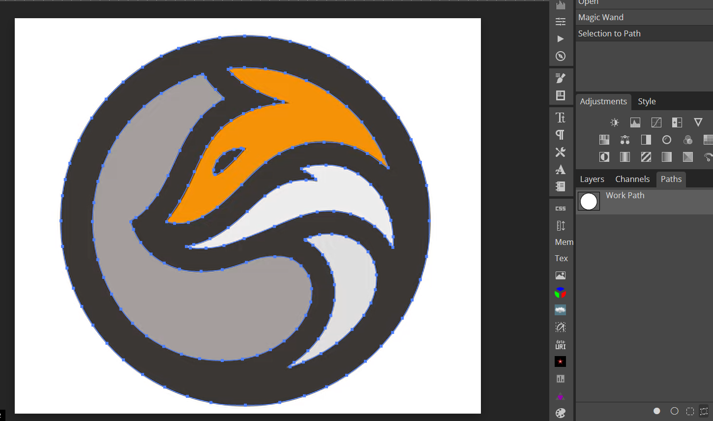 photopea Feature Request: Content-Aware Vector Tracing