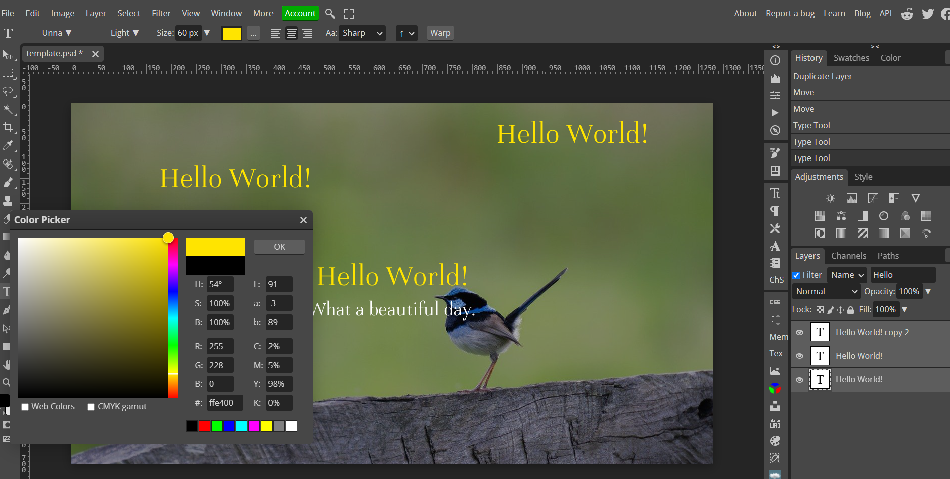 Feature: Paragraph and character styles! · Issue #5672 · photopea ...