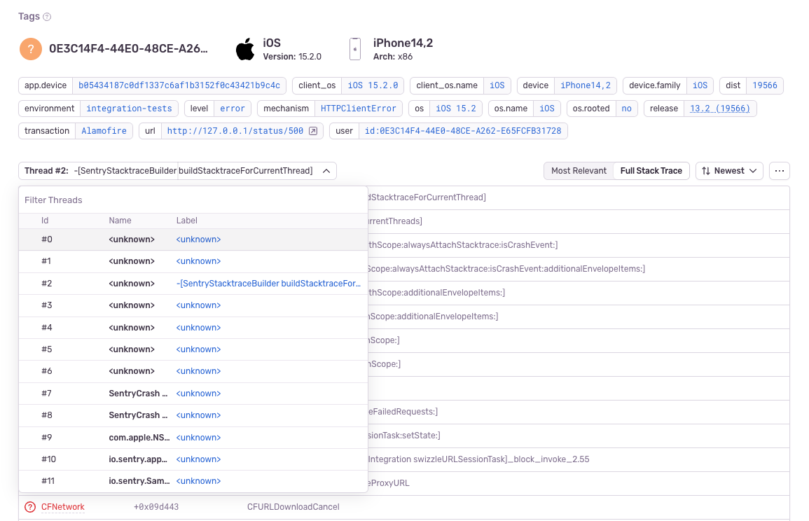 Show Is Main Thread Thread In Event Details · Issue 44047 · Getsentrysentry · Github
