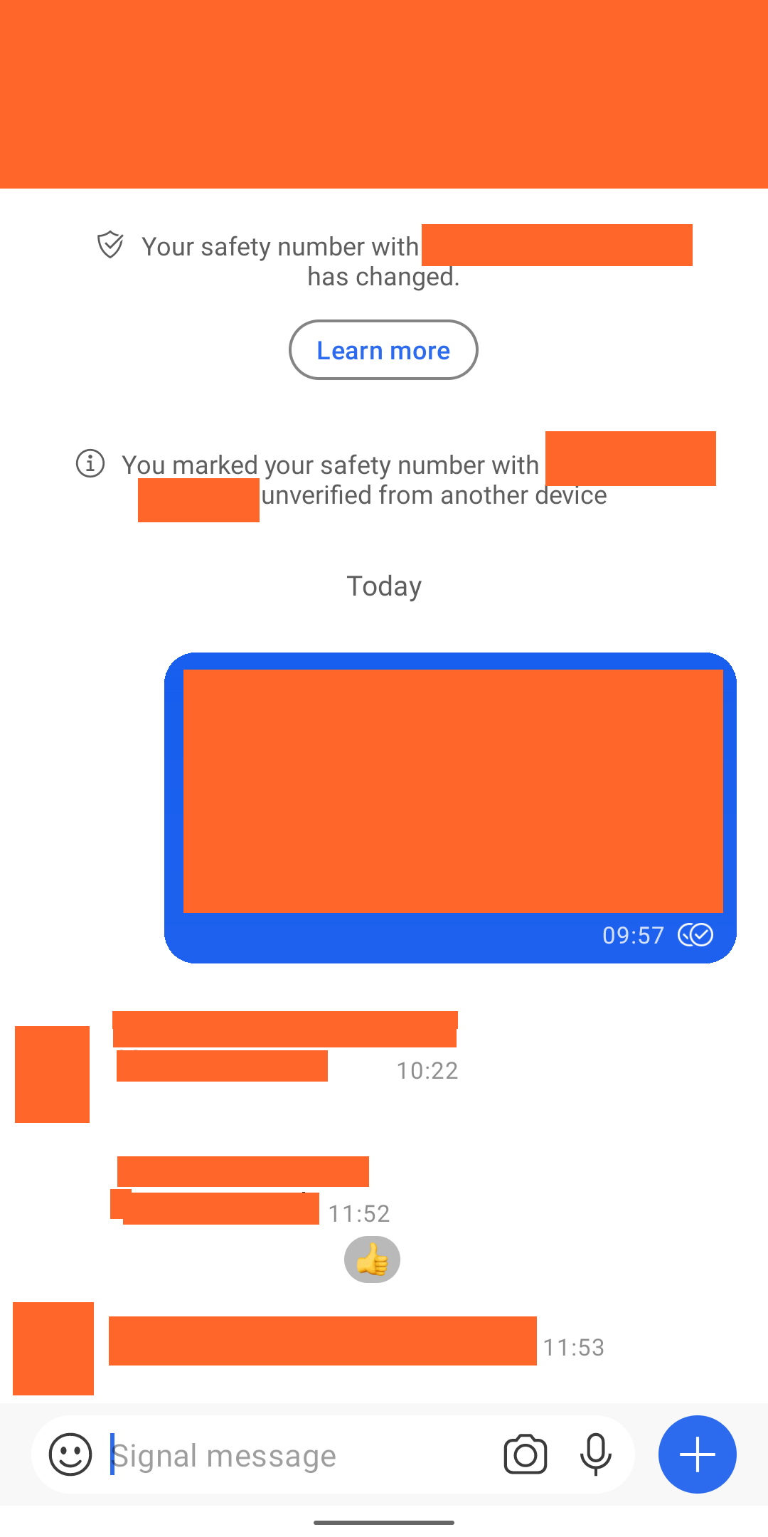 Missing gray background for messages in one conversation · Issue #11960 · signalapp/Signal ...