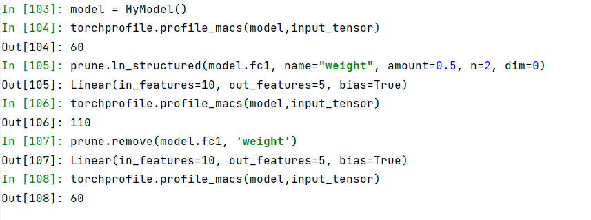 how to calculate the macs after prune? · Issue #100859 · pytorch/pytorch · GitHub