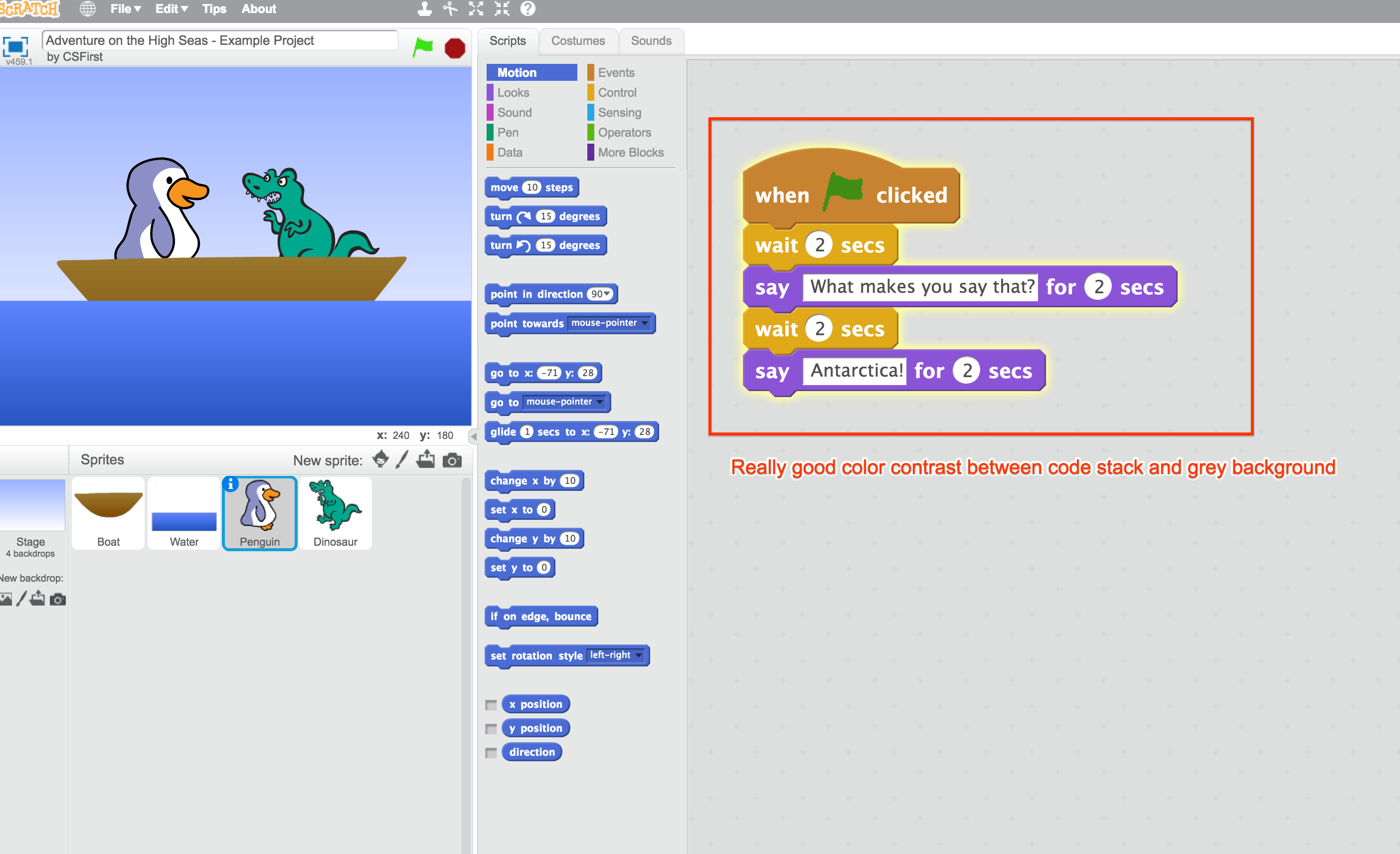 Yellow Outline Around Code Stack Less Visible · Issue 1466 · Scratchfoundation Scratch Gui · Github