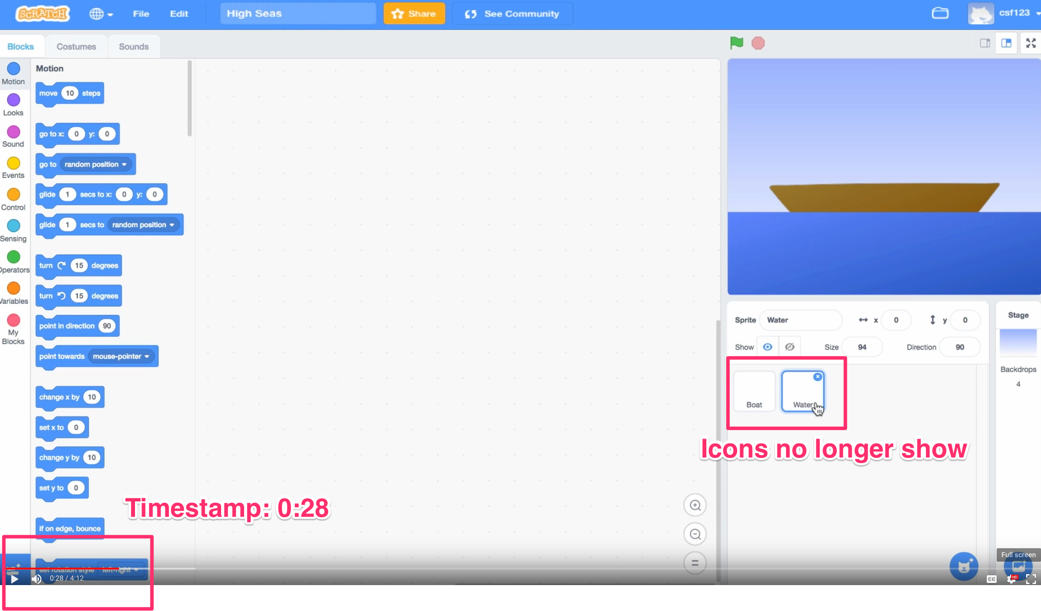 Sprite icons randomly goes away when you click on a sprite and never returns · Issue #1472 ...