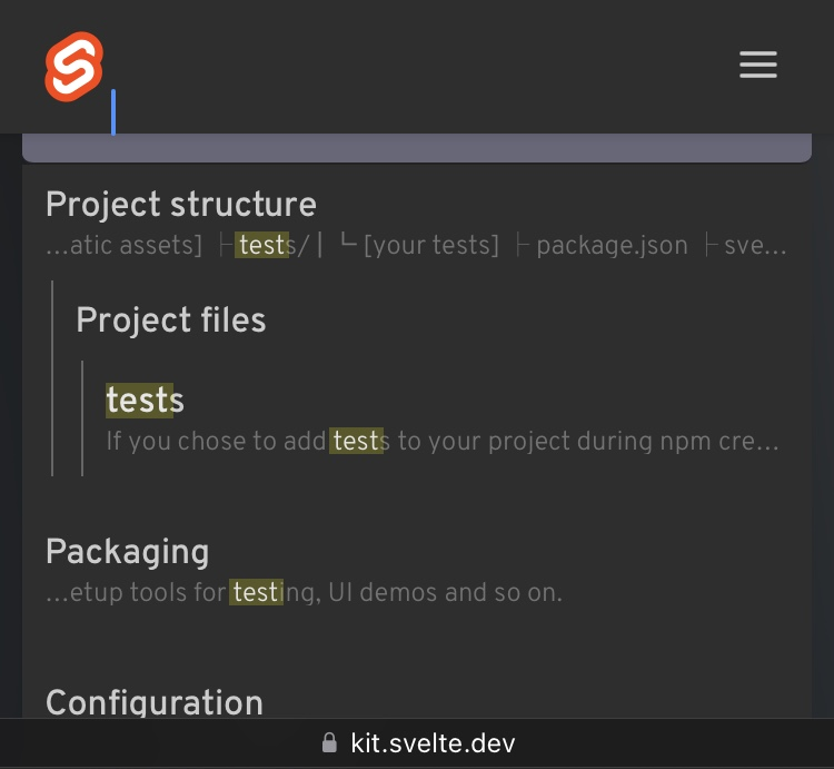 Issues With Search Field In Sveltekit Documentation On Ios · Issue 7947 · Sveltejskit · Github