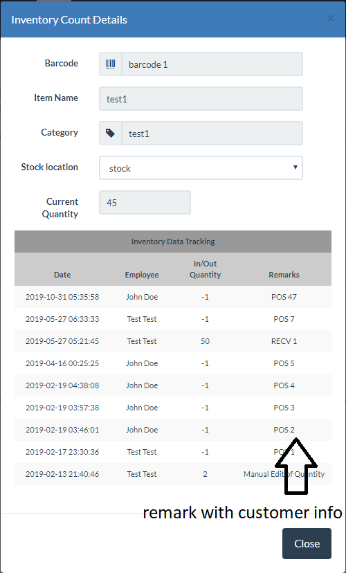 Add more info in the Inventory Count Detail · Issue #2596 · opensourcepos/opensourcepos · GitHub
