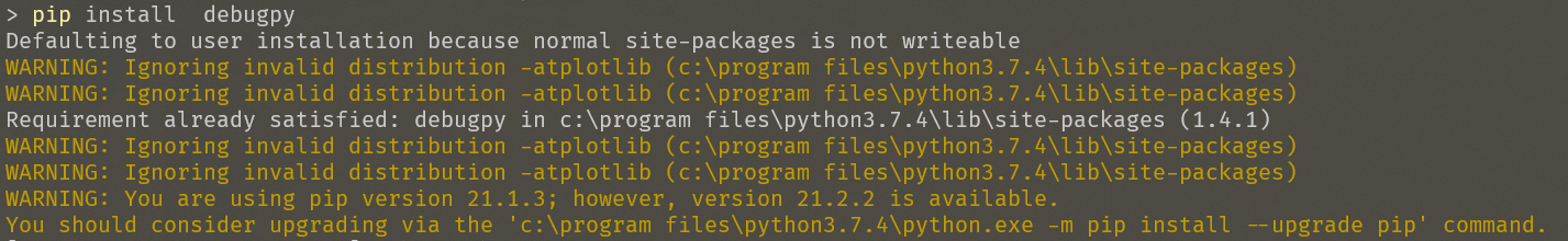 debugpy do not been detected. · Issue #6988 · microsoft/vscode-jupyter · GitHub