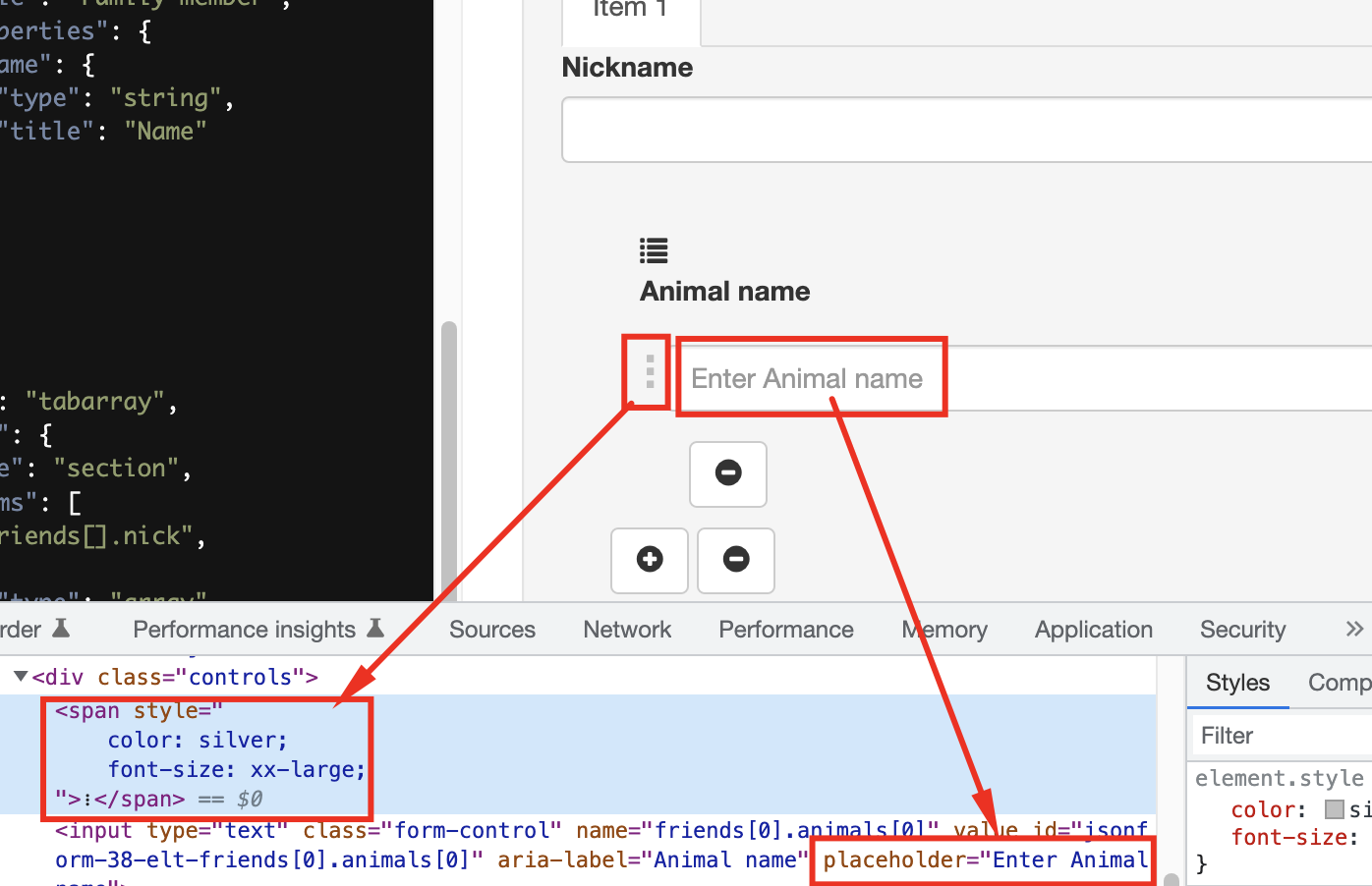 Array Field's Icons(add/remove) are misaligned · Issue #417 · jsonform/jsonform · GitHub