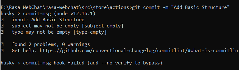 Facing issues while committing Code to git · Issue #296 · botfront/rasa-webchat · GitHub