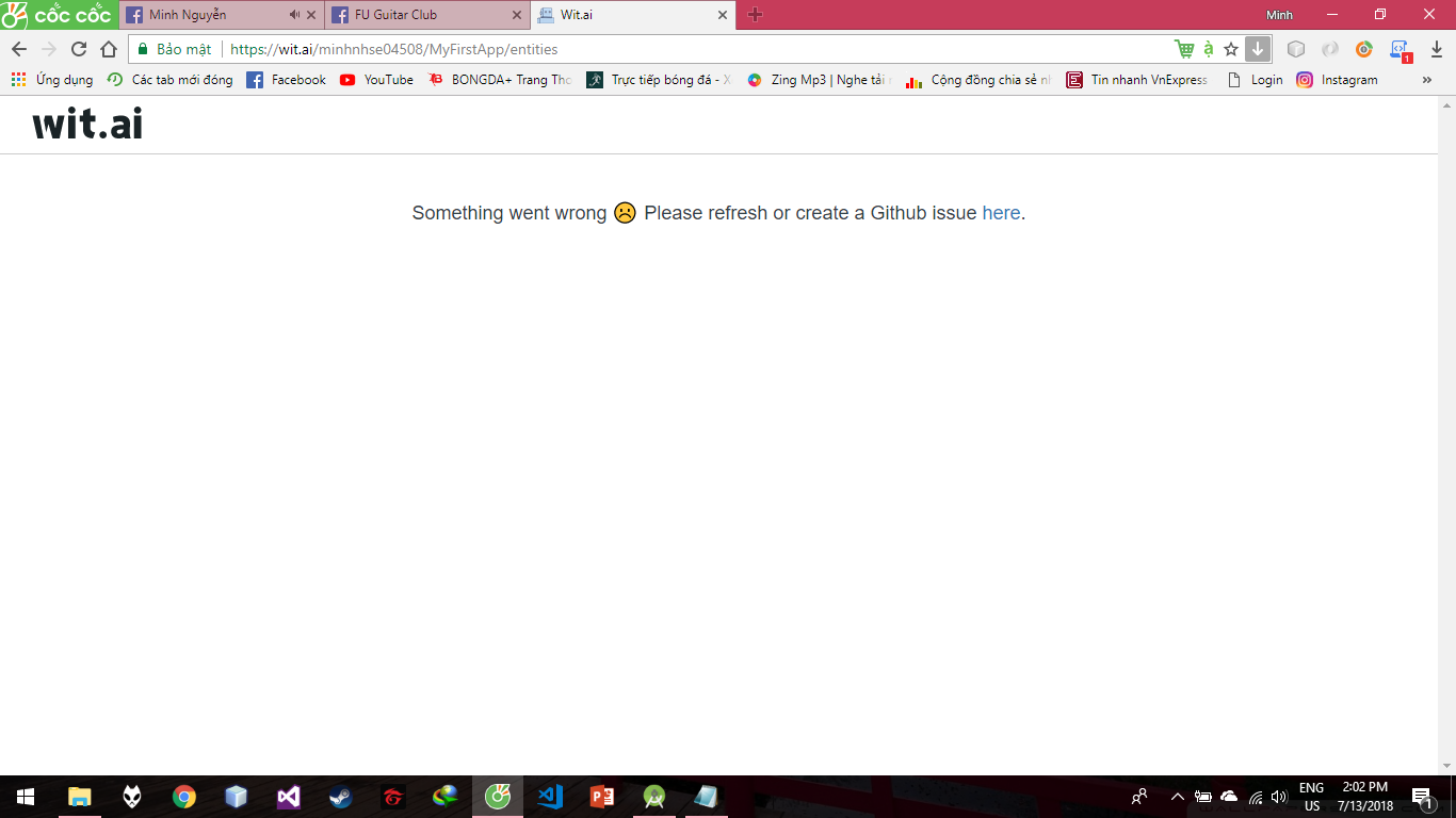 [App accessing] Some thing went wrongs · Issue #1137 · wit-ai/wit · GitHub