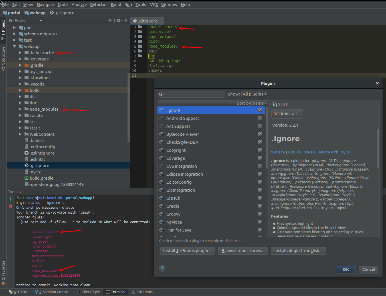 Plugin not honoring gitignore in subdirectory · Issue #478 · JetBrains/idea-gitignore · GitHub