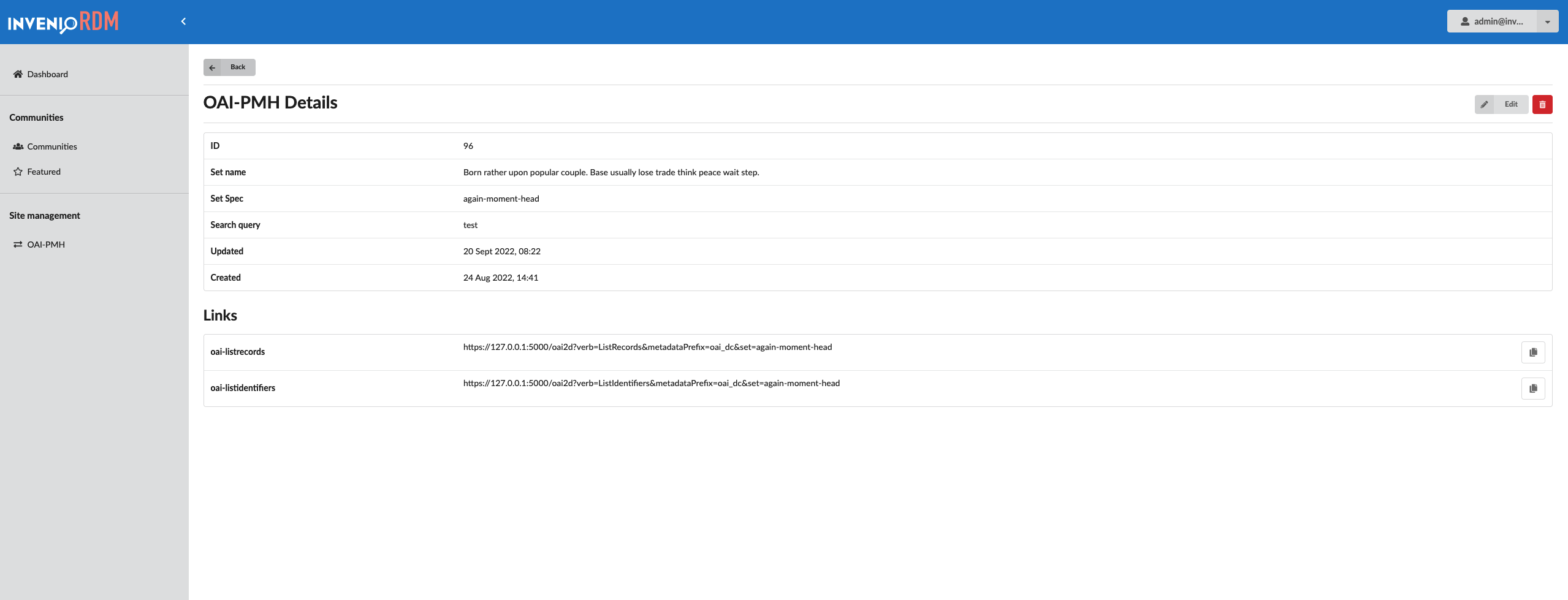 administration: Add formatting options to oai-set · Issue #1064 · inveniosoftware/invenio-rdm ...
