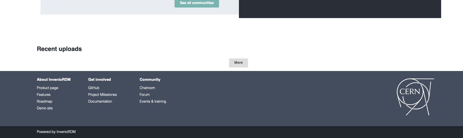 Hide recent uploads on empty results · Issue #1996 · inveniosoftware/invenio-app-rdm · GitHub