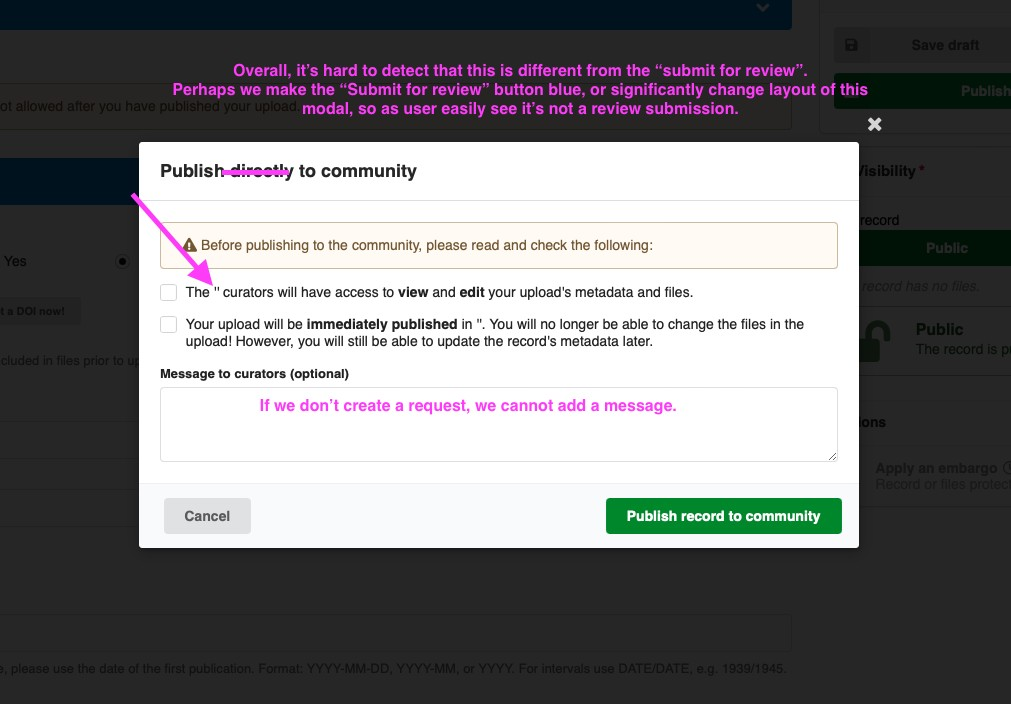 communities: visual feedback · Issue #907 · inveniosoftware/invenio-communities · GitHub