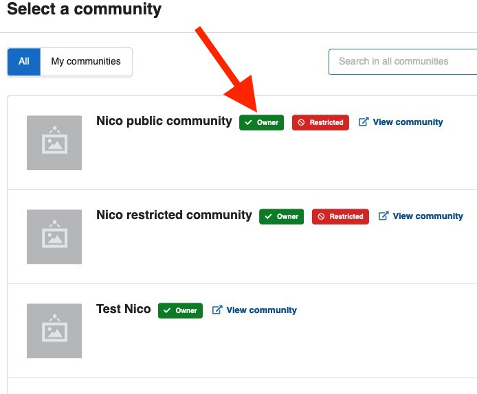 community modal items feedback · Issue #912 · inveniosoftware/invenio-communities · GitHub