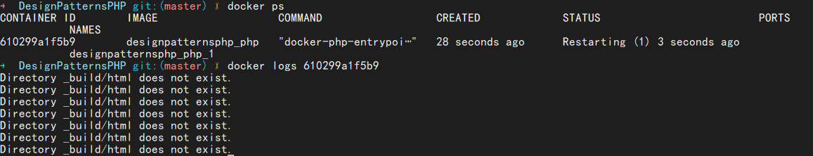 docker-composer up --build error · Issue #363 · DesignPatternsPHP/DesignPatternsPHP · GitHub