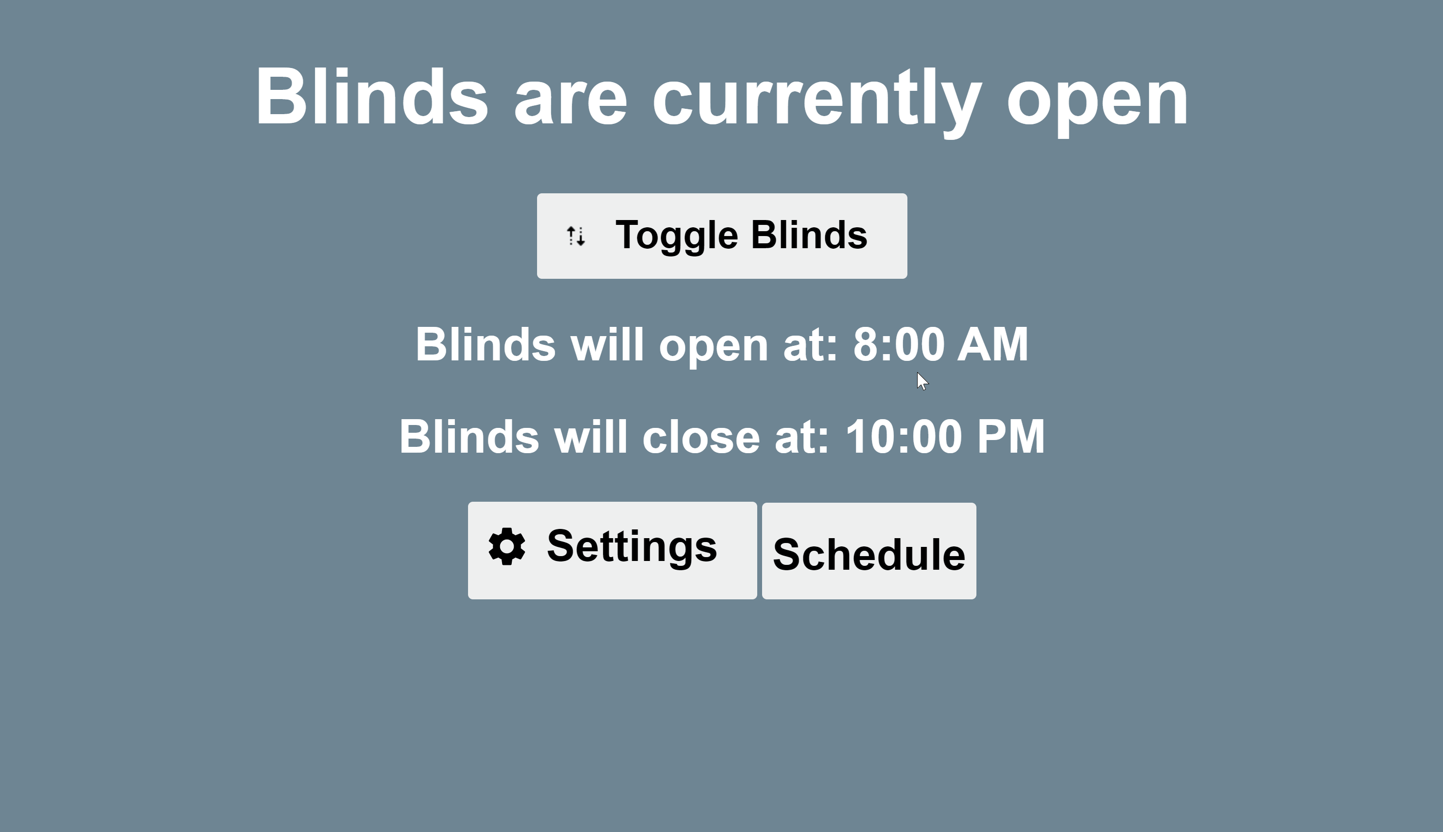 GitHub - CurtisHolick/AutoBlinds: A webserver to schedule and control the opening and closing of ...