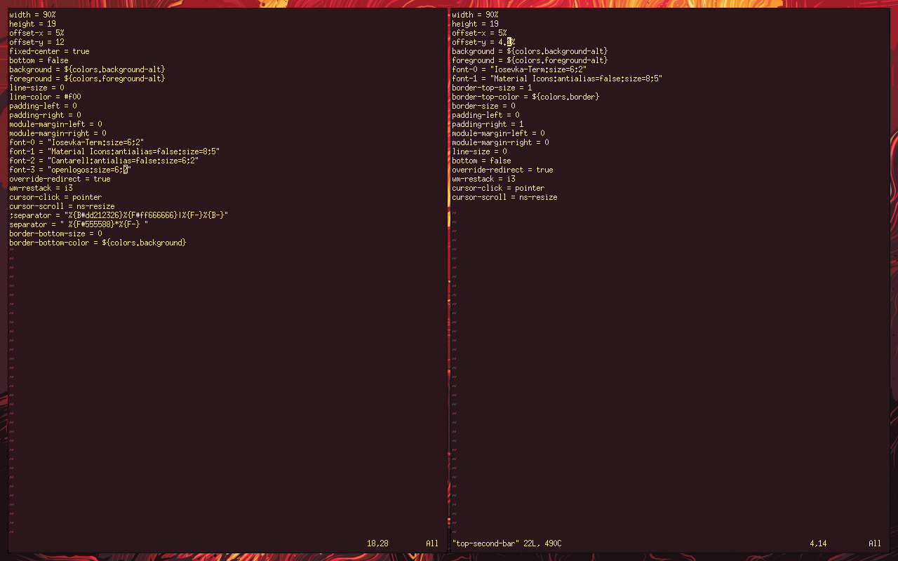 Polybar margin · Issue #1174 · polybar/polybar · GitHub