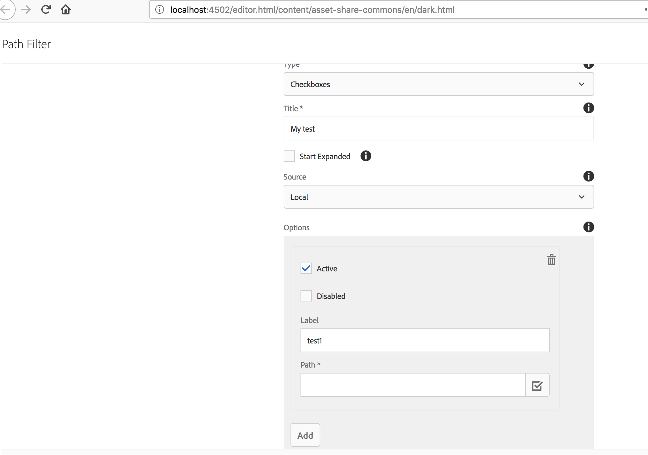 Path Filter Is Not Saving The Value Attribute · Issue 346 · Adobe
