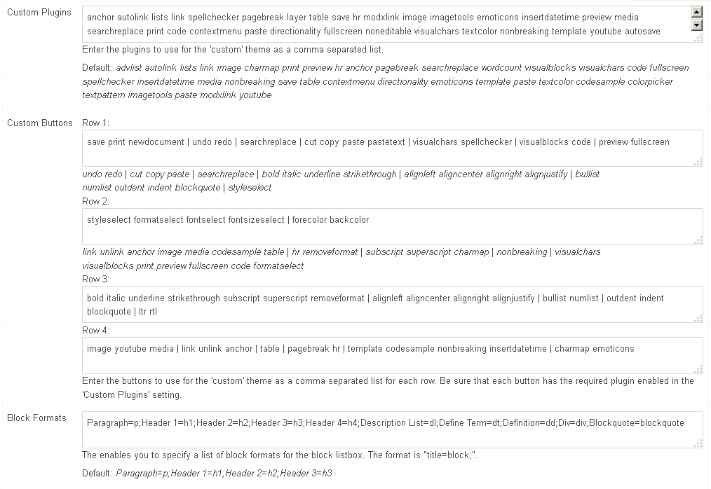 TinyMCE global settings being overidden by user settings automatically · Issue #616 · evolution ...