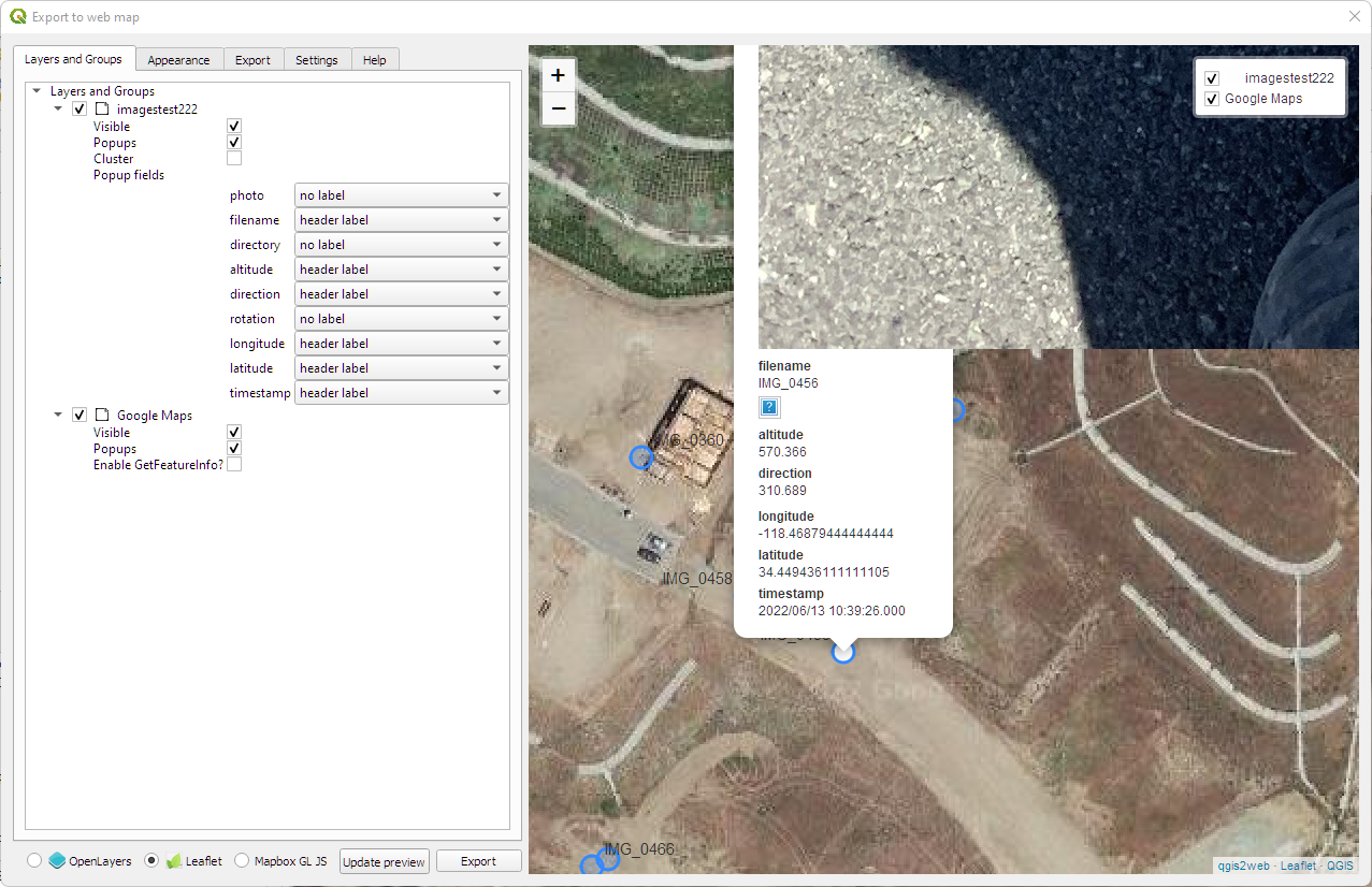 Geolocated pictures show full size and get truncated · Issue #1003 · qgis2web/qgis2web · GitHub