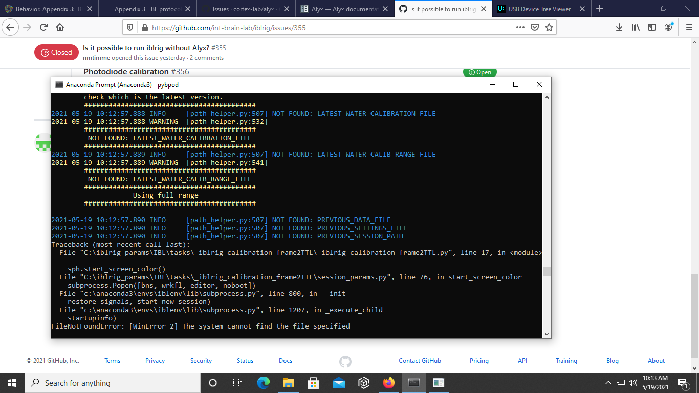 Is it possible to run iblrig without Alyx? · Issue #355 · int-brain-lab/iblrig · GitHub