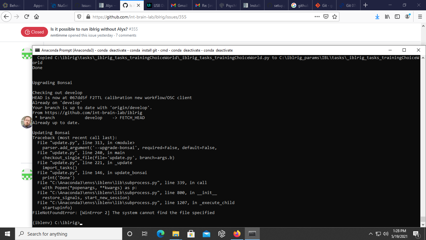 Is it possible to run iblrig without Alyx? · Issue #355 · int-brain-lab/iblrig · GitHub
