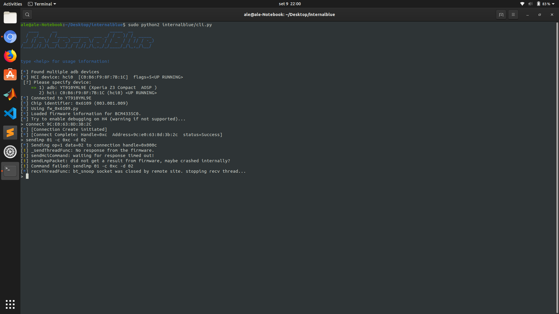 Monitoring LMP packets... · Issue #8 · seemoo-lab/internalblue · GitHub