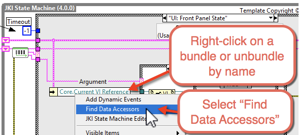 New Release of JKI State Machine Editor with "Find Data Accessors ...