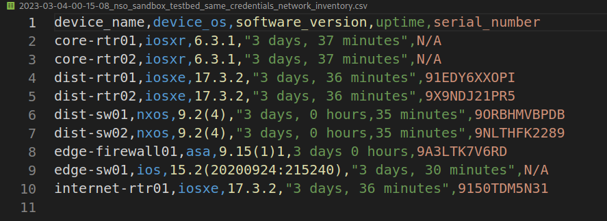 Automating A Network Inventory With Pythoncreating A Csv Filemd At Main · Erick Zabala 