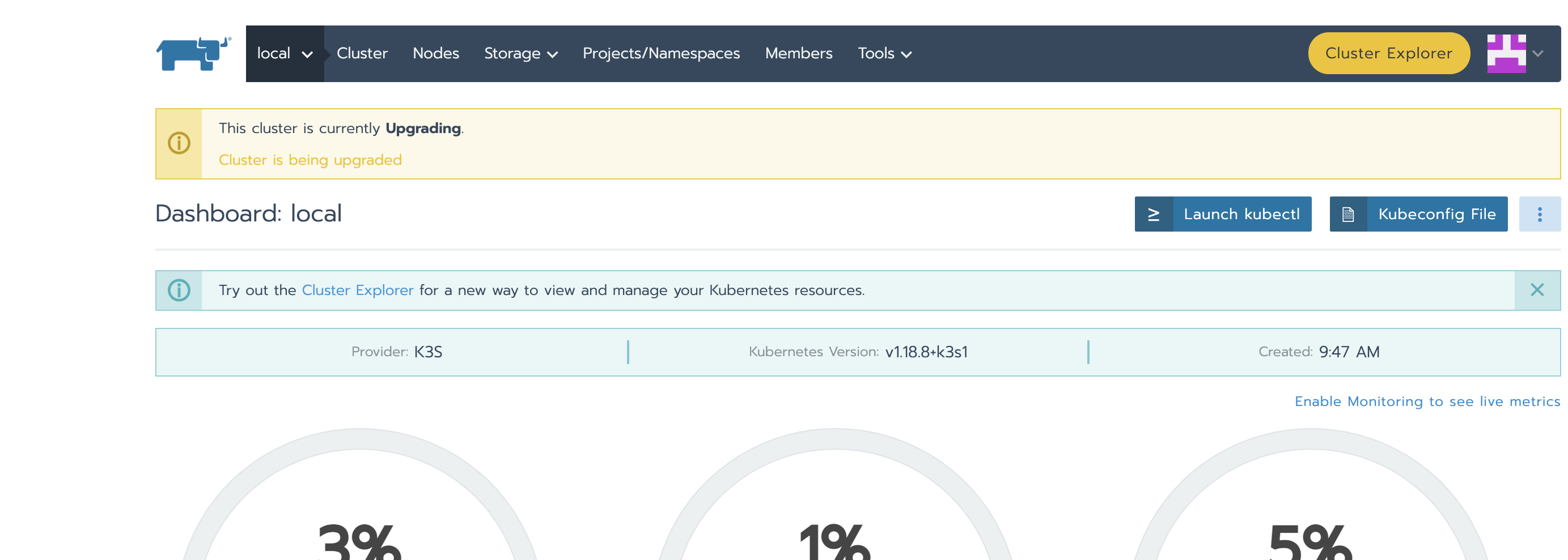 Local k3s upgrade should not be allowed on single node install · Issue #30977 · rancher/rancher ...