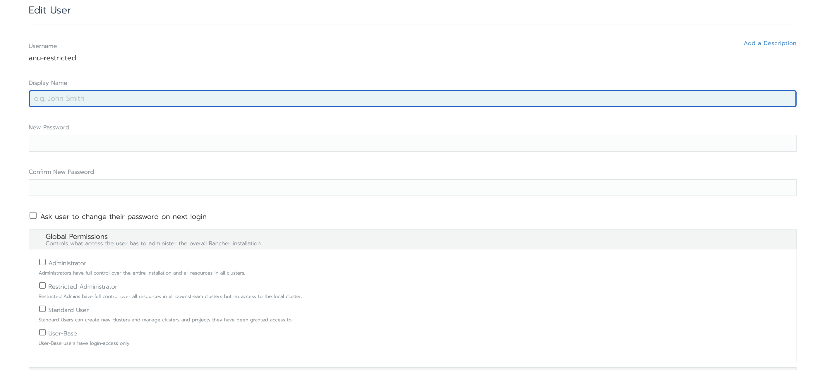 Dashboard users create/edit/list issues · Issue #2525 · rancher/dashboard · GitHub