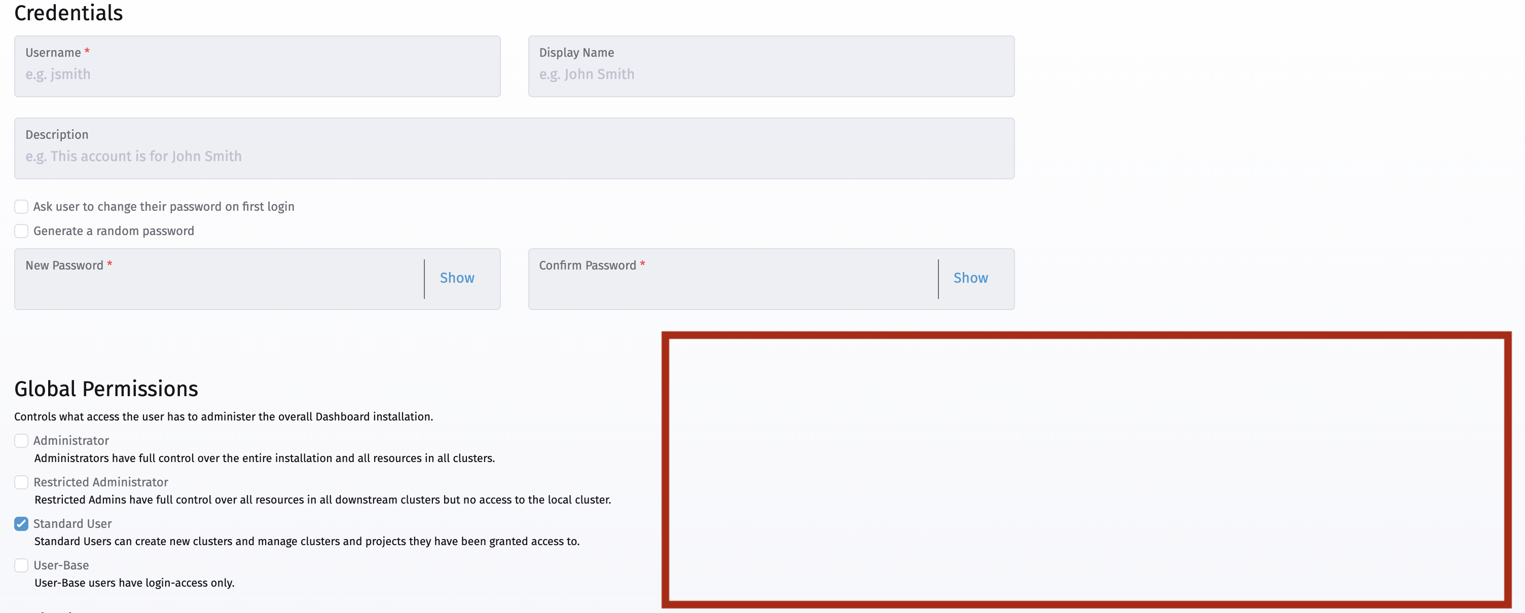 Dashboard users create/edit/list issues · Issue #2525 · rancher/dashboard · GitHub