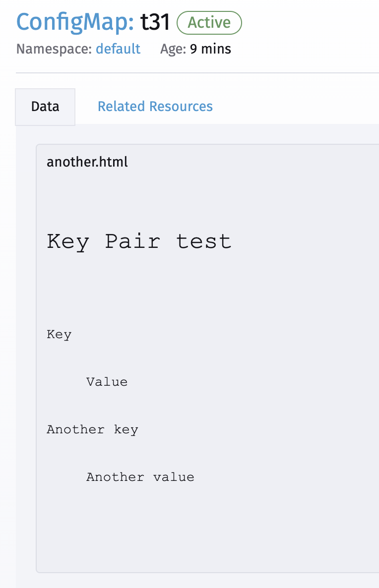 Explorer when try to view Configmap that container HTML data it show HTML rendered · Issue #2779 ...