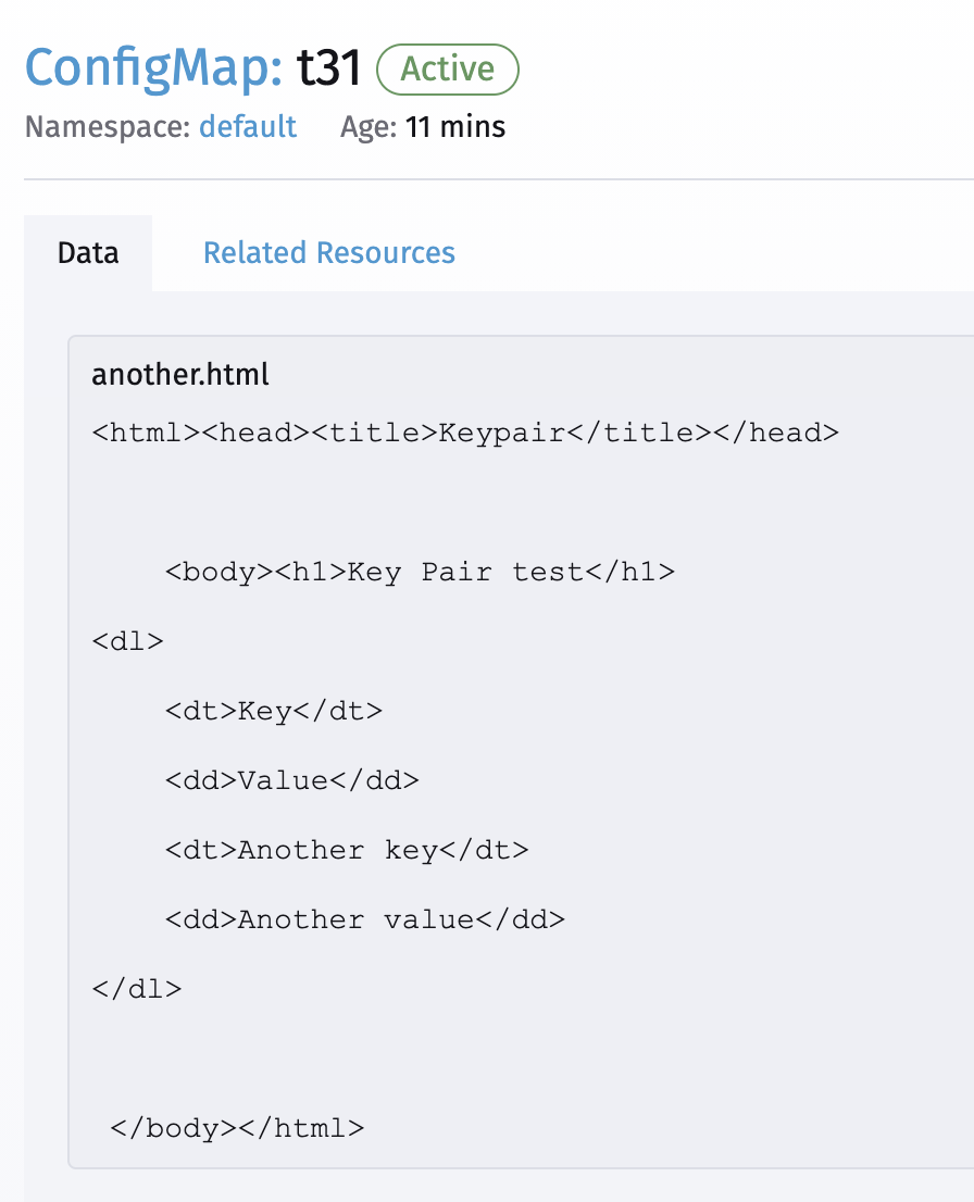 Explorer when try to view Configmap that container HTML data it show HTML rendered · Issue #2779 ...