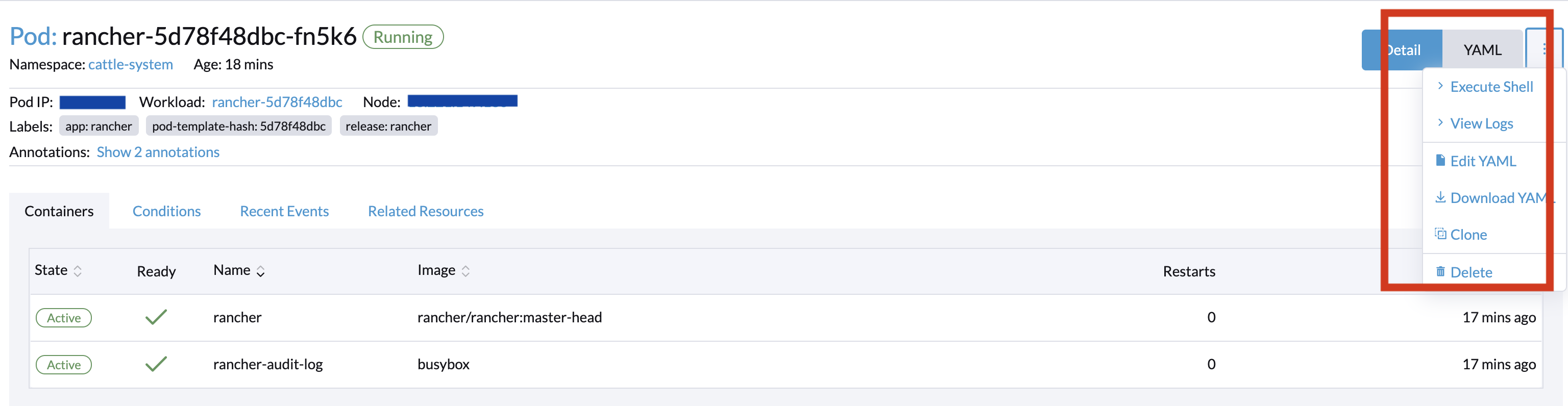 Enhancement: for each container, we have no option to `view logs` · Issue #3100 · rancher ...