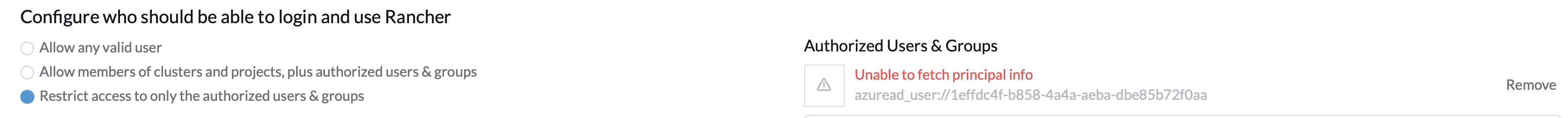 Rancher 2.6: Fetching the secret from Azure AD occasionally fails ...