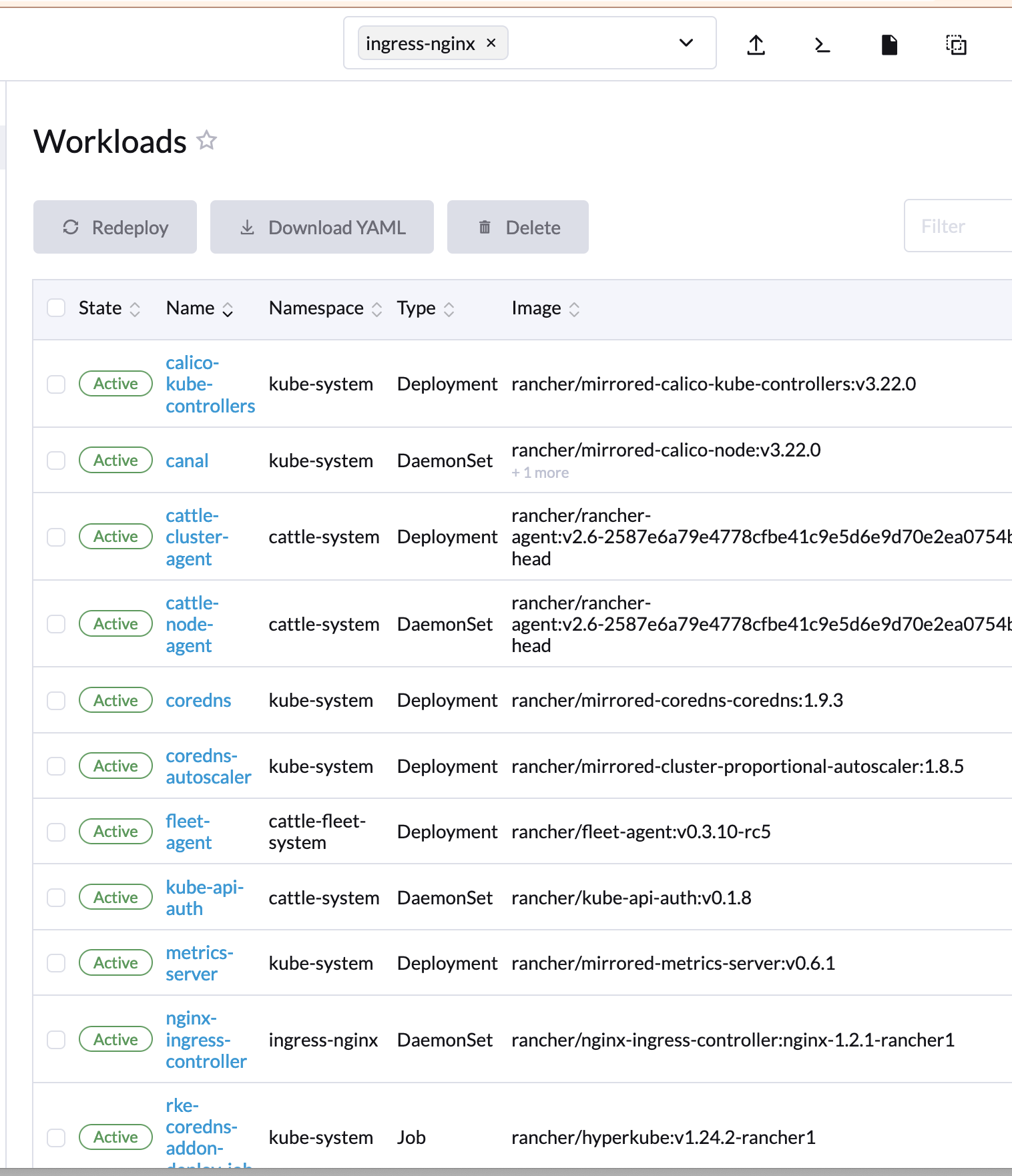 Namespace filter doesn't filter resources by namespaces and lists resources in all namespaces ...
