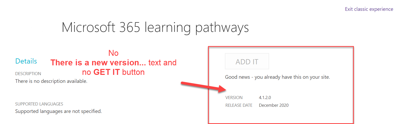 Unable to update to the latest version of Learning Pathways · Issue ...