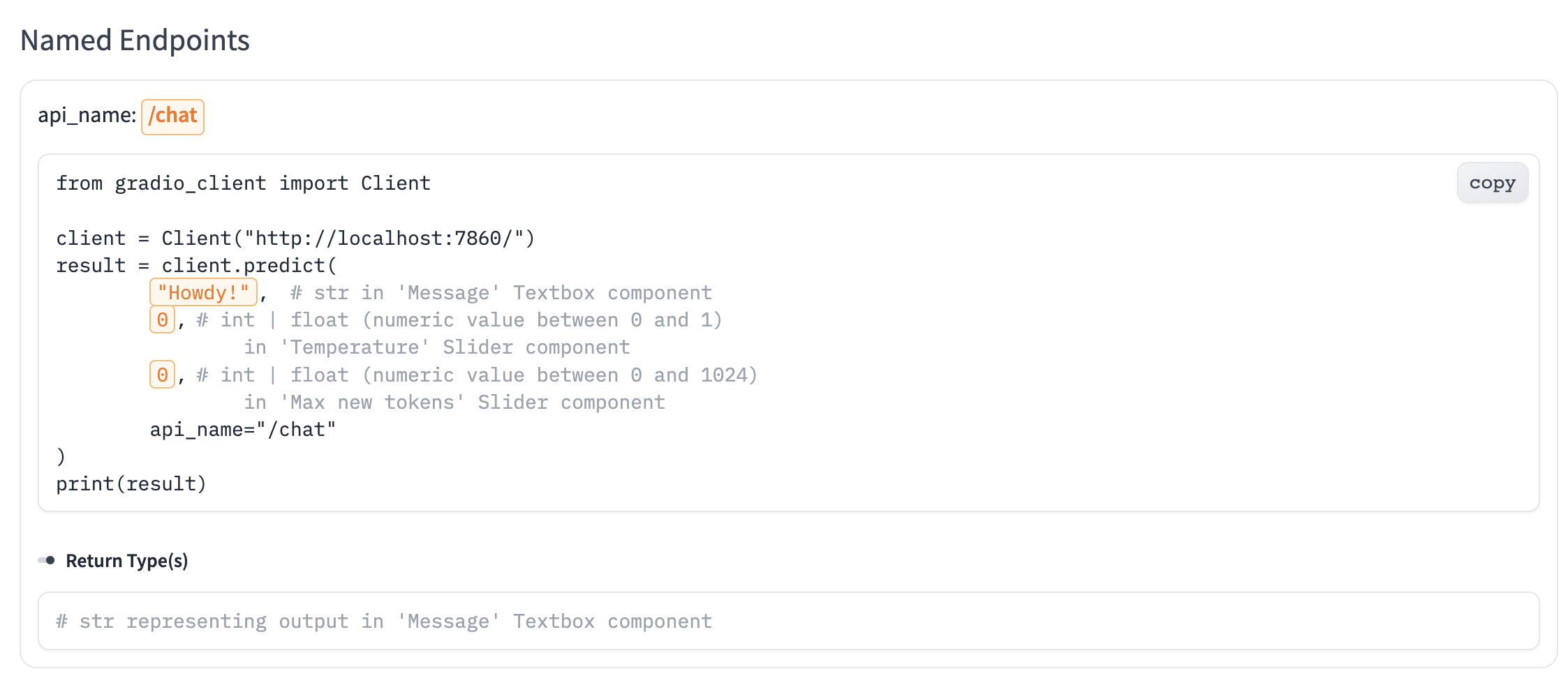 Gradio API kwargs support · Issue #5344 · gradio-app/gradio · GitHub